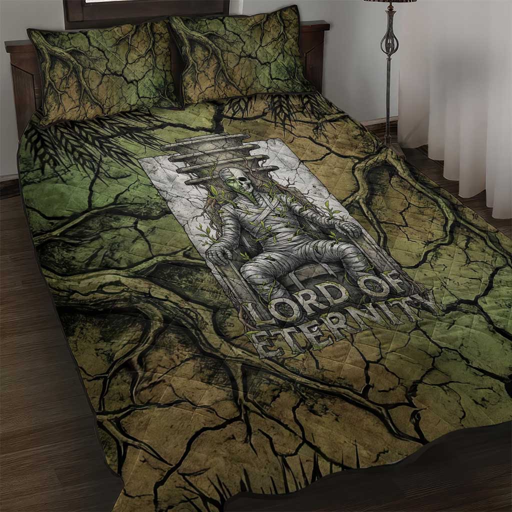 Osiris Quilt Bed Set Lord of Eternity Egyptian God Throne Mummy Staffs ...