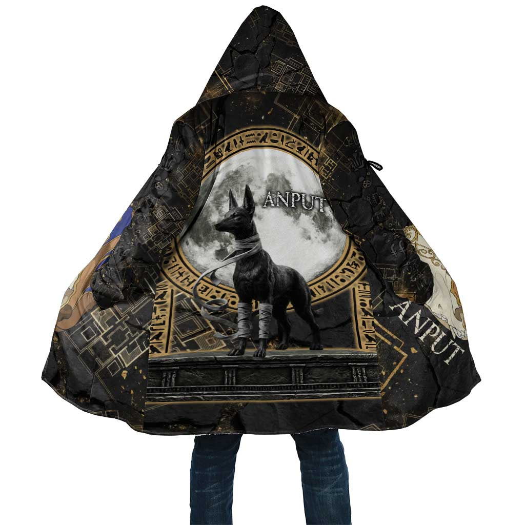 Anput Jackal Mask Cloak with Full Moon Egyptian Afterlife Symbolism by ...