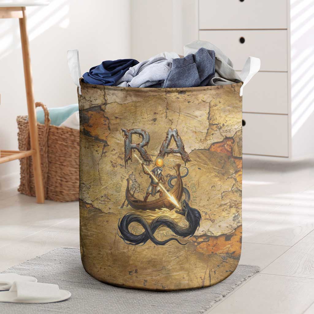 Ra Egyptian Laundry Basket Sun God Solar Disk Serpent Slayer Ancient ...