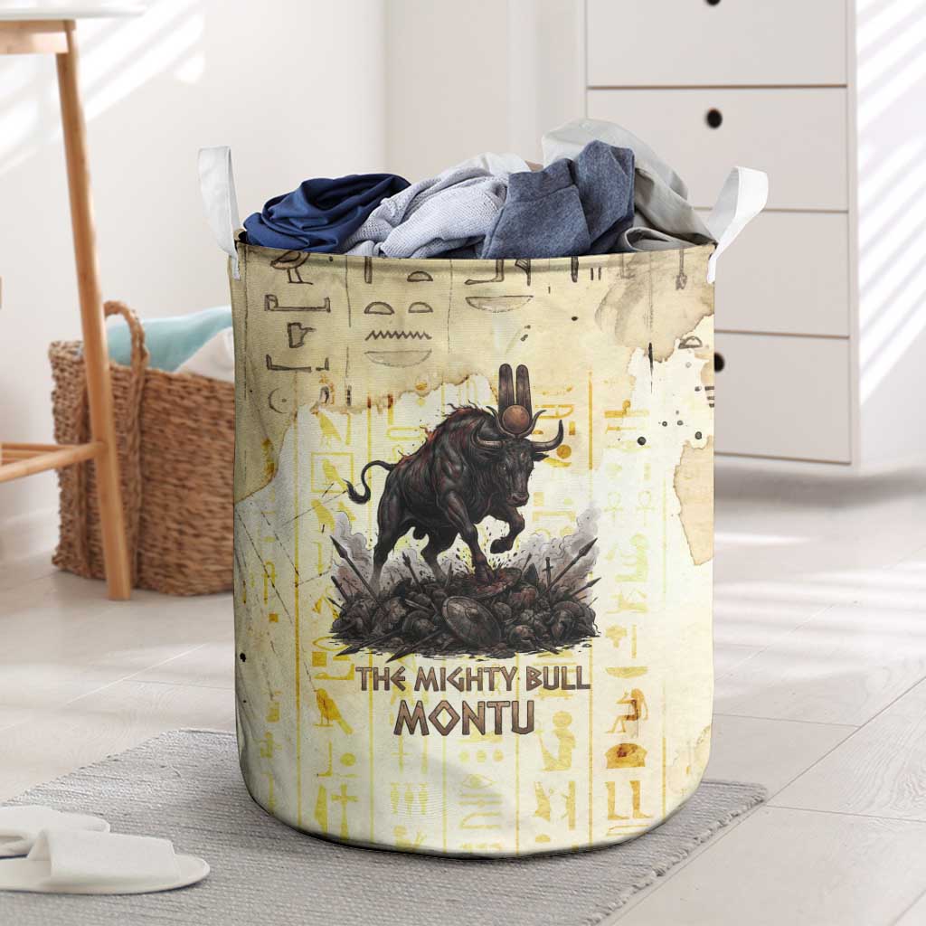 Montu Egyptian Laundry Basket War God Mighty Bull Symbol Ancient Power ...