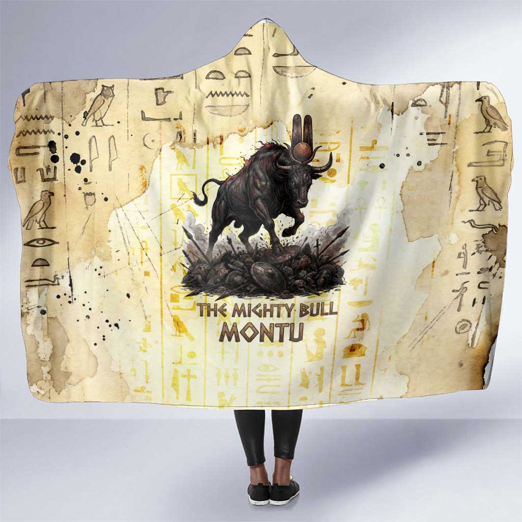 Montu Egyptian Hooded Blanket War God Mighty Bull Symbol Ancient Power ...