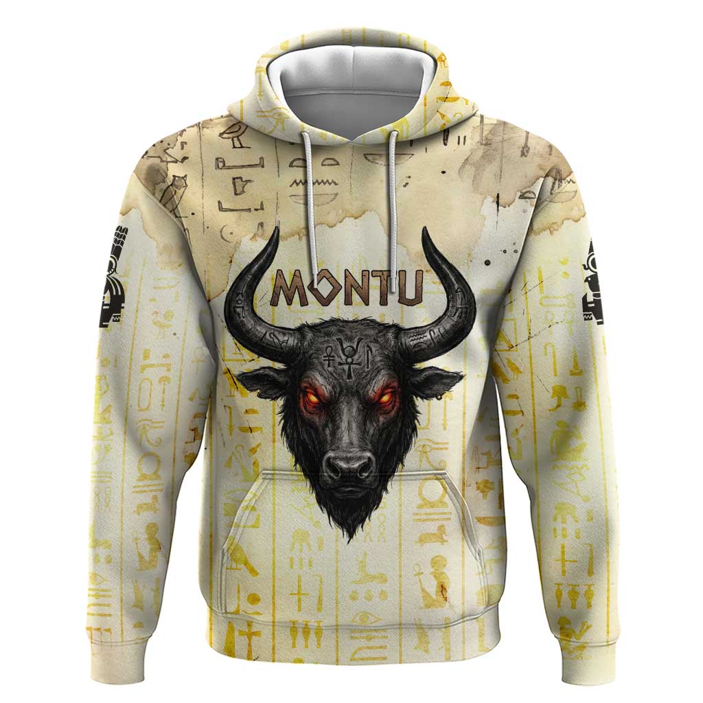 Montu Egyptian Hoodie War God Mighty Bull Symbol Ancient Power ...