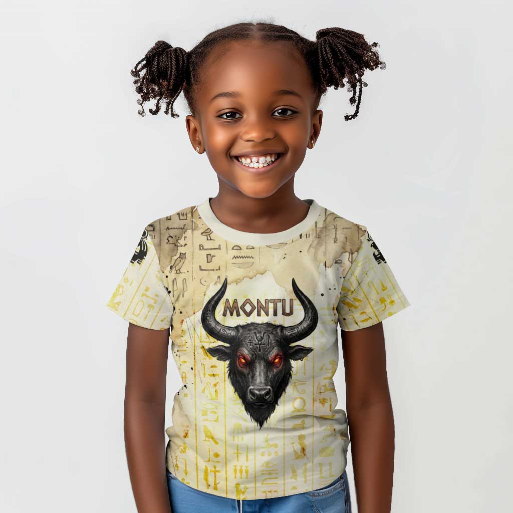 Montu Egyptian Kid T shirt War God Mighty Bull Symbol Ancient Power ...