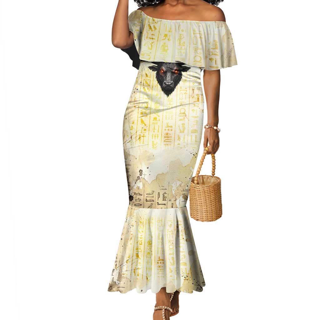 Montu Egyptian Mermaid Dress War God Mighty Bull Symbol Ancient Power ...