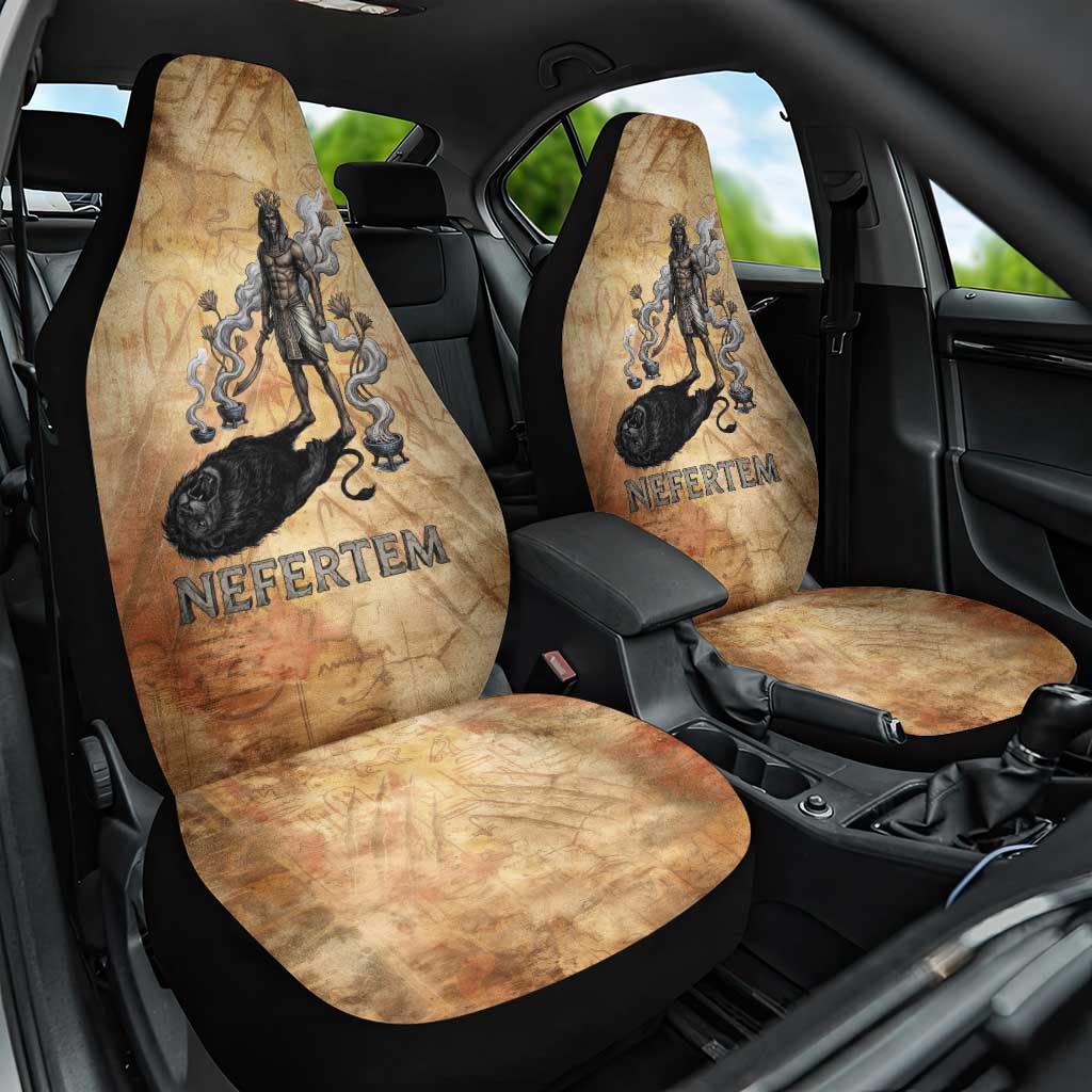 Nefertem Ancient Egyptian Car Seat Cover Lion Head Lotus Flowers ...
