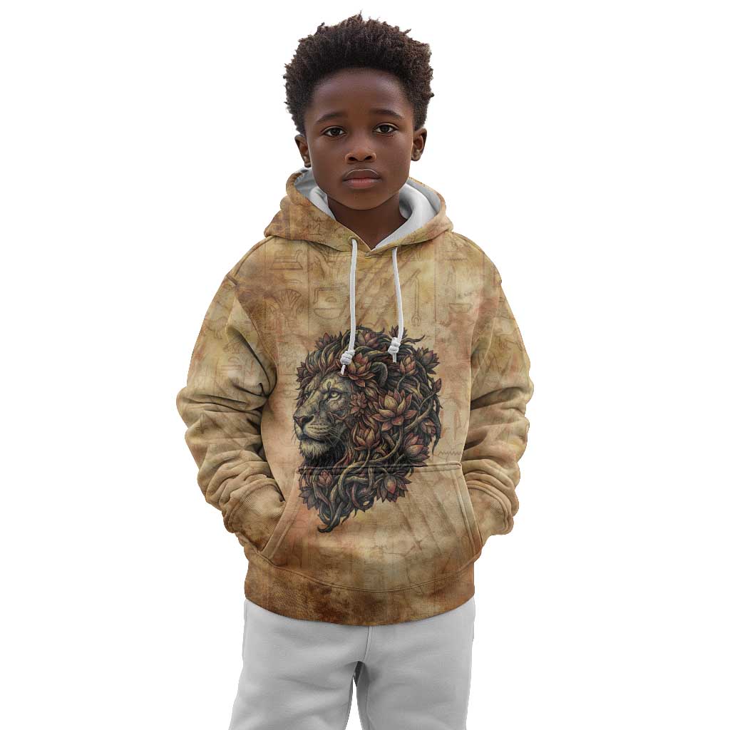 Nefertem Ancient Egyptian Kid Hoodie Lion Head Lotus Flowers Incense ...