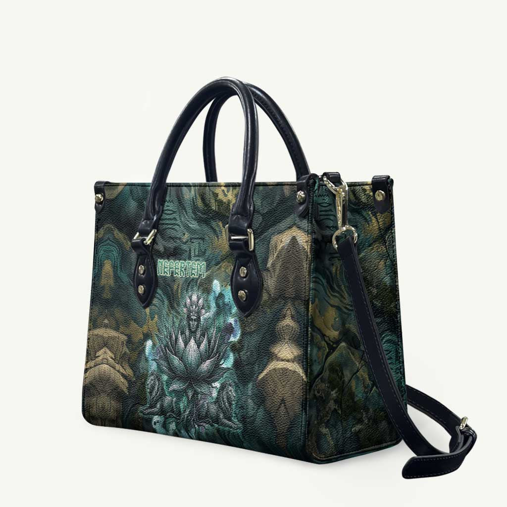 Nefertem Leather Bag Primordial Bloom Lotus Mystical Lion Cosmic ...