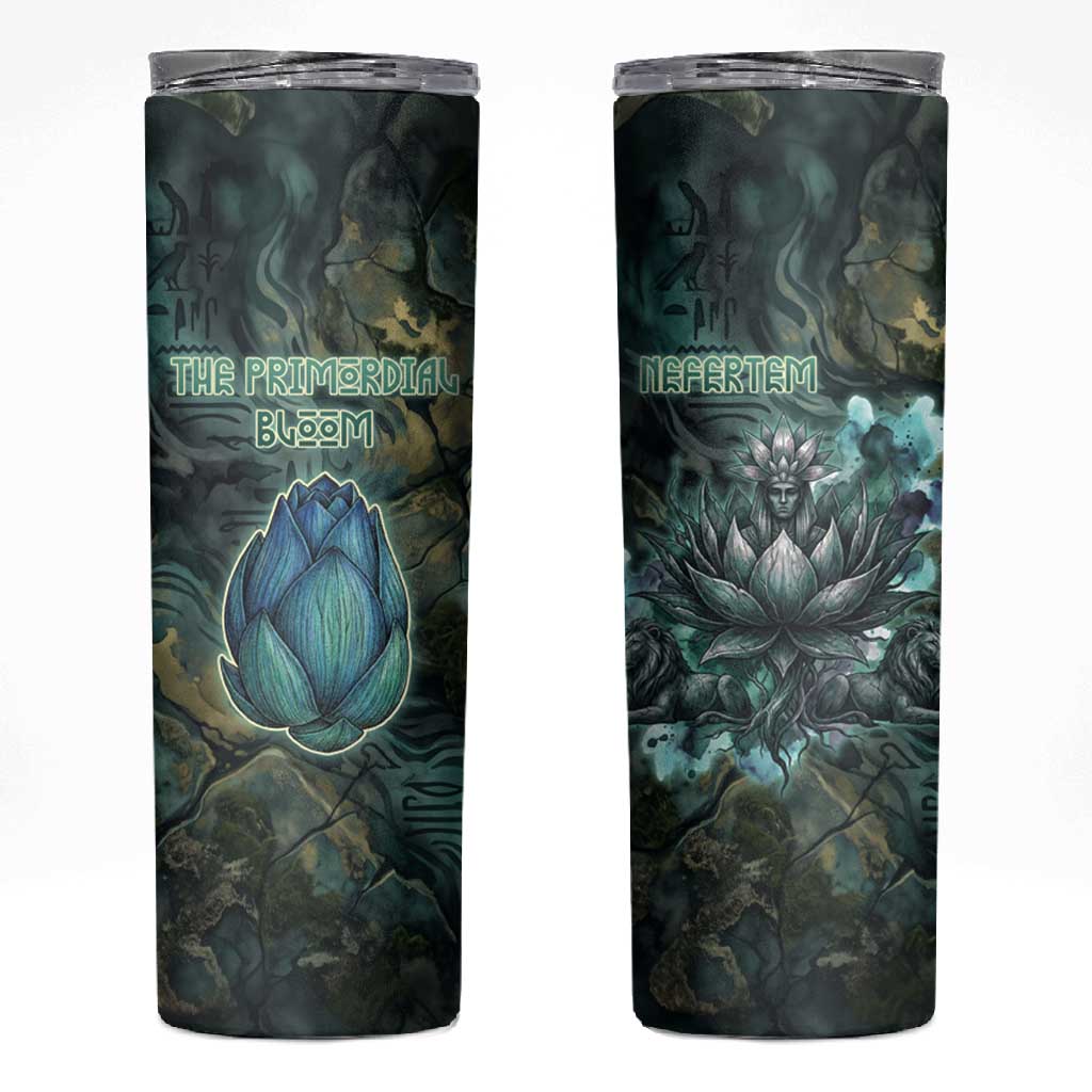 Nefertem Skinny Tumbler Primordial Bloom Lotus Mystical Lion Cosmic ...