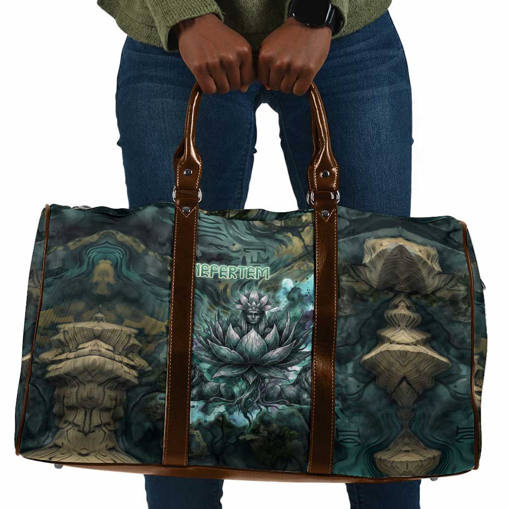 Nefertem Travel Bag Primordial Bloom Lotus Mystical Lion Cosmic ...
