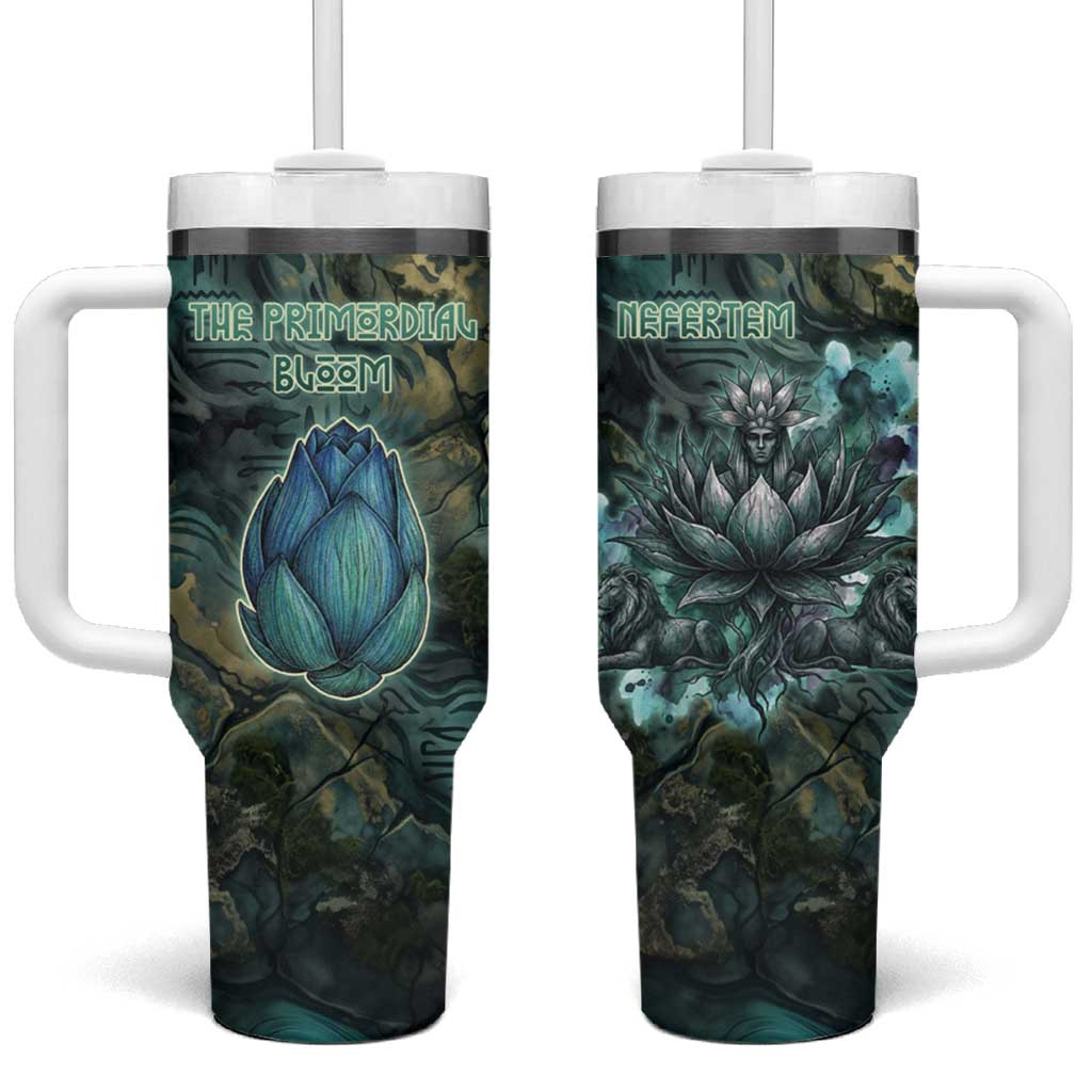 Nefertem Tumbler With Handle Primordial Bloom Lotus Mystical Lion ...