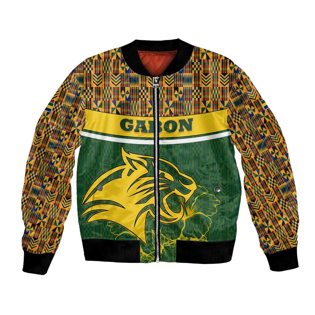 Gabon Bomber Jacket - Tribal Print and Fierce Panther Graphic in ...