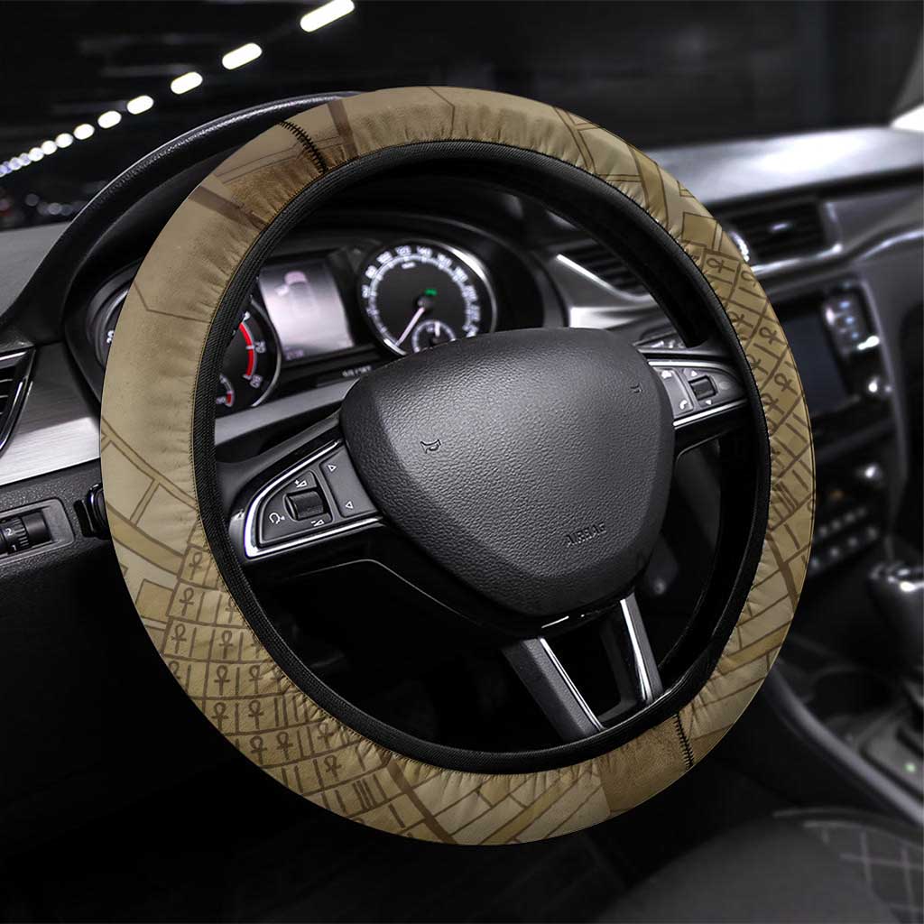 Wosret Egyptian Steering Wheel Cover with Golden Scepter and Archer ...