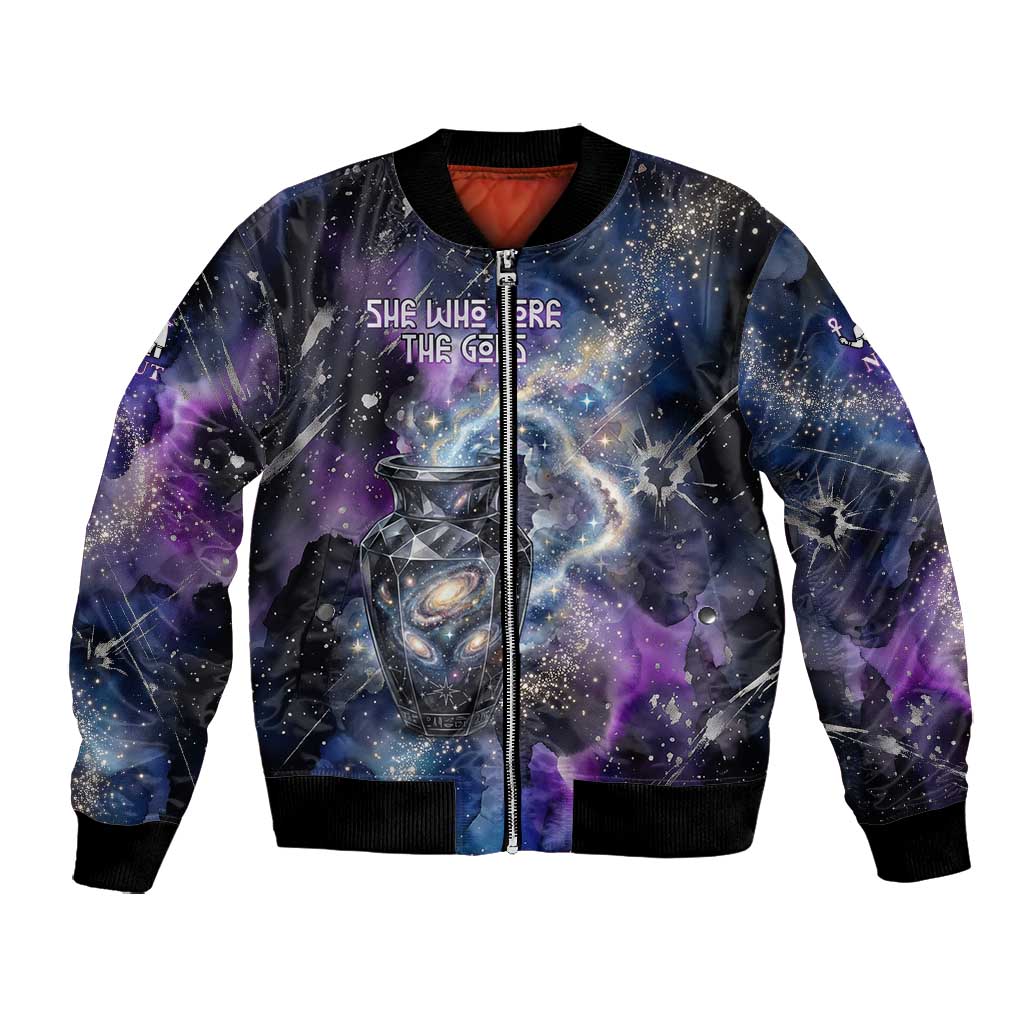 Nut Egyptian Bomber Jacket She Who Bore the Gods Galactic Vessel Cosmic ...