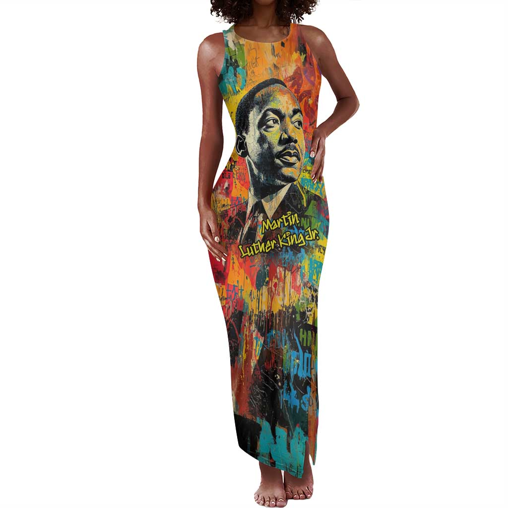 Martin Luther King Jr Tank Maxi Dress Colorful Street Art Portrait ...