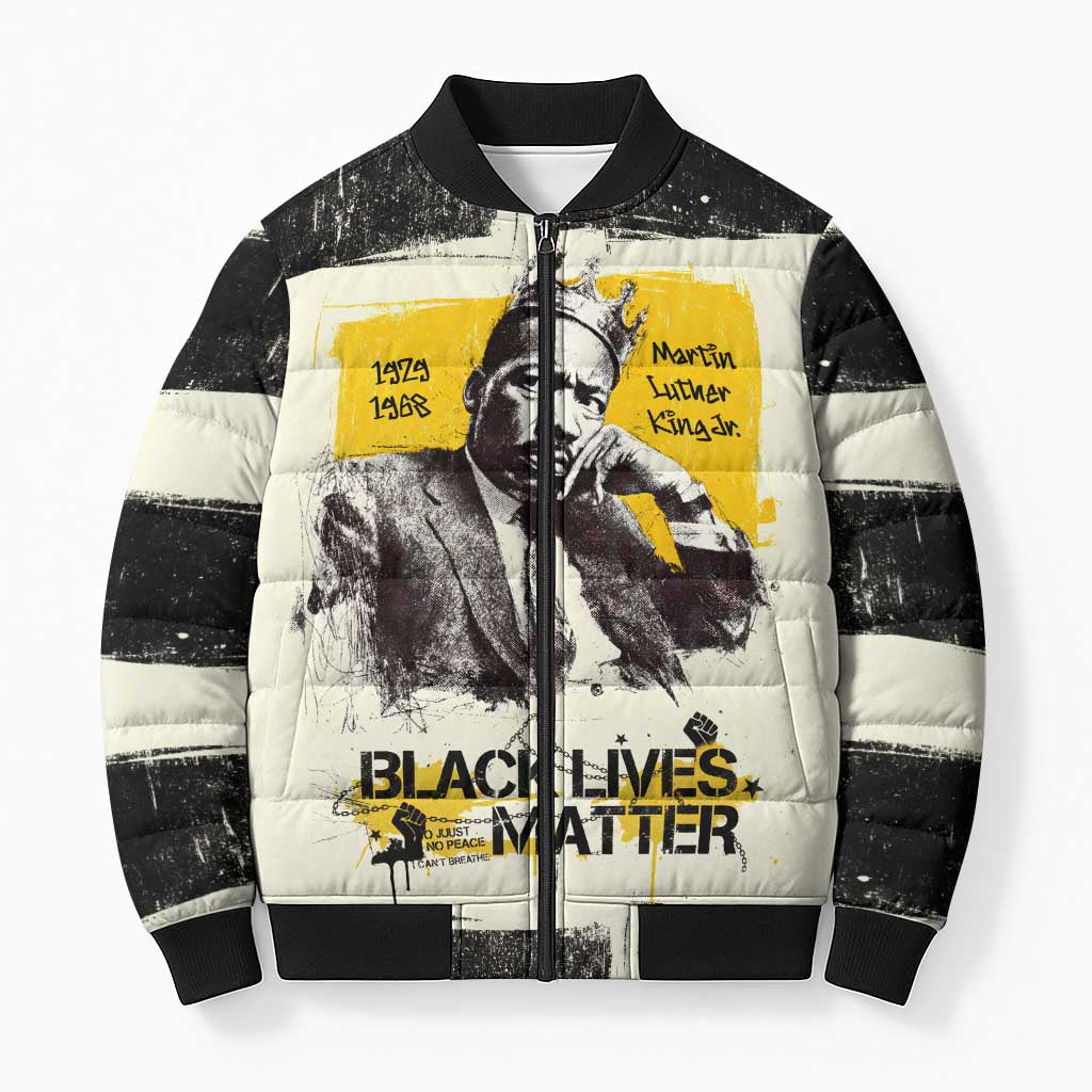 Martin Luther King Jr Bomber Puffer Jacket Black Lives Matter Street ...