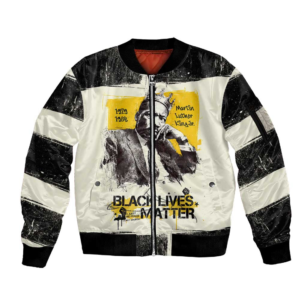 Martin Luther King Jr Sleeve Zip Bomber Jacket Black Lives Matter ...