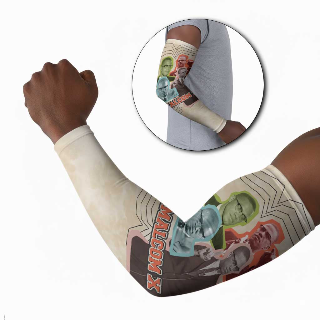 Malcolm X Arm Sleeves Pop Art Portrait Collage Civil Rights Activist ...