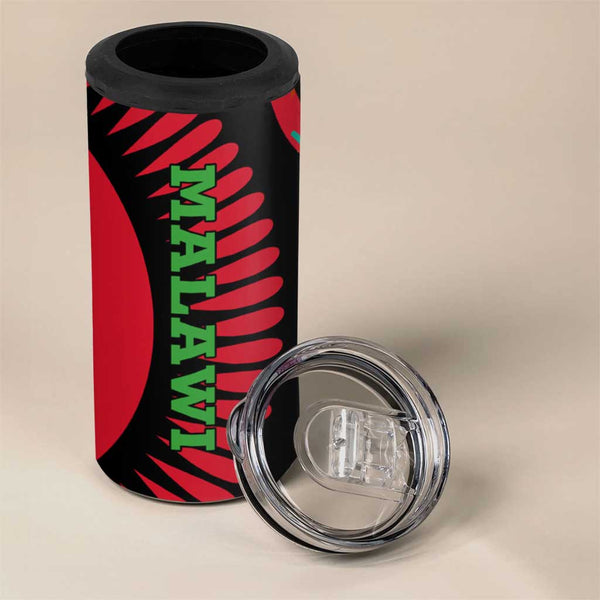 Malawi Patterns African 4 in 1 Can Cooler Tumbler Blended with Flag ...