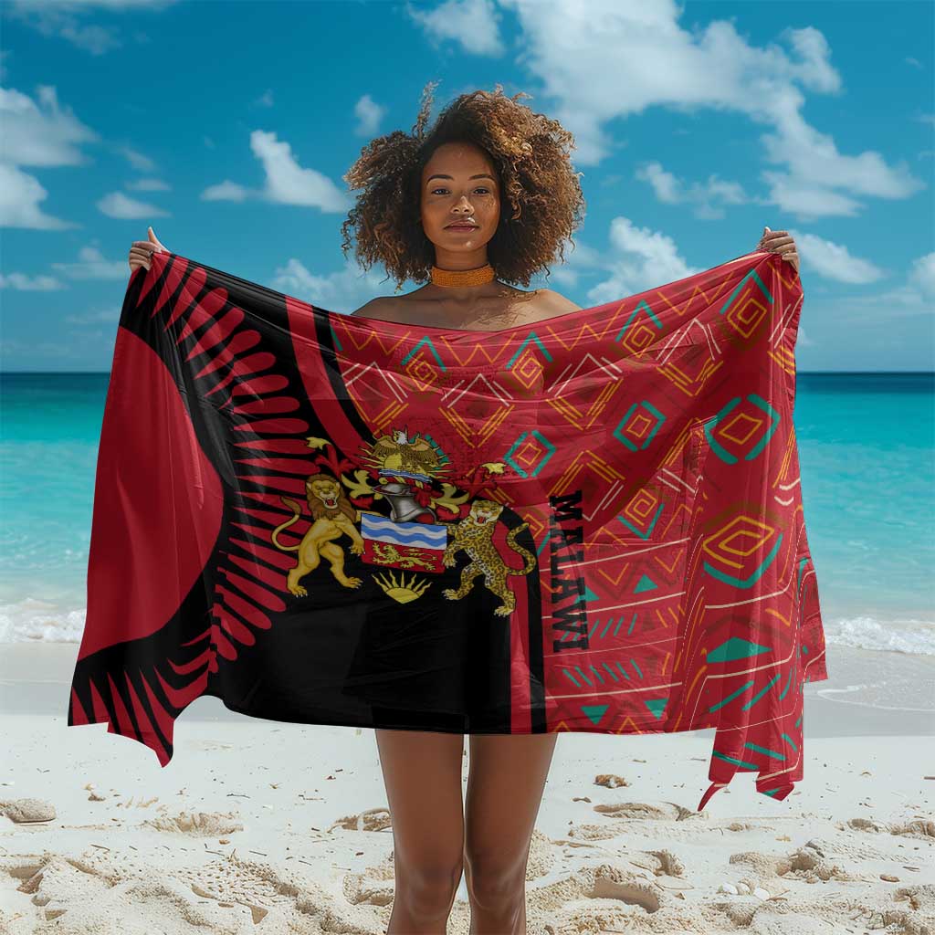 Malawi Patterns African Sarong Blended with Flag Colors and National ...