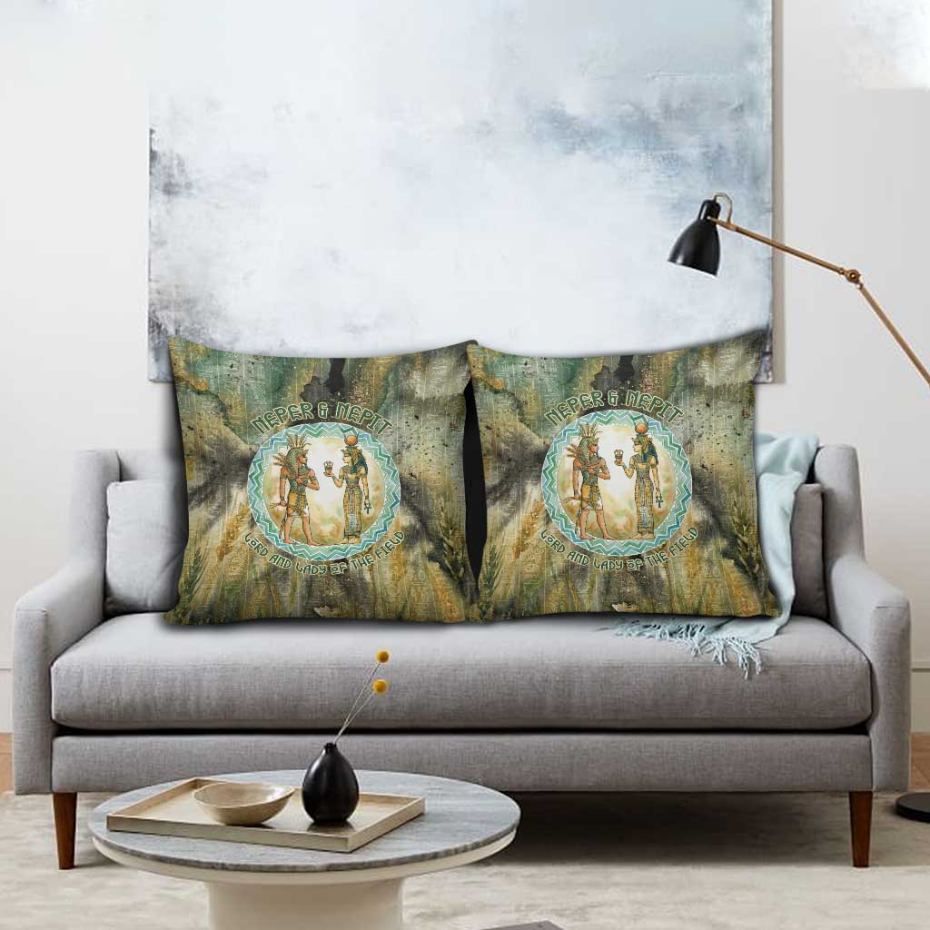 Neper and Nepit Pillow Cover Ancient Egyptian Seed Awakening and ...