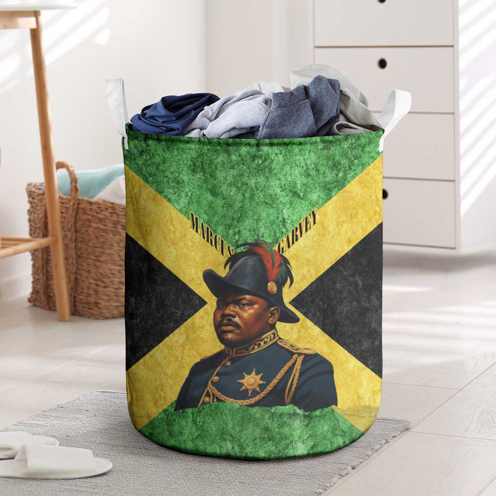 Marcus Garvey Laundry Basket Jamaican Flag Theme African Fist Civil ...