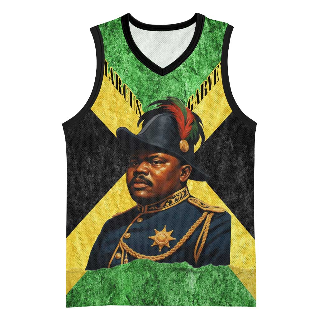 Marcus Garvey Basketball Jersey Jamaican Flag Theme African Fist Civil ...