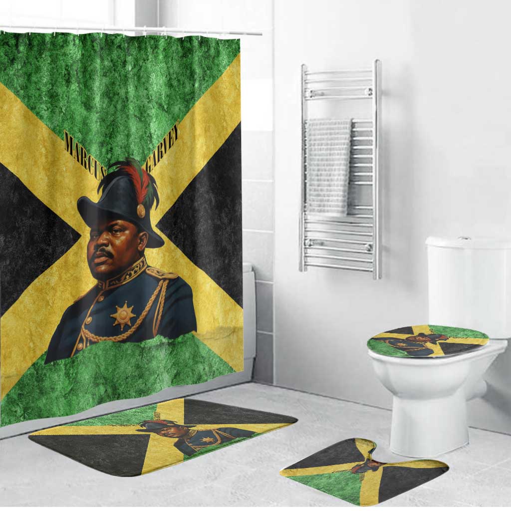 Marcus Garvey Bathroom Set Jamaican Flag Theme African Fist Civil ...