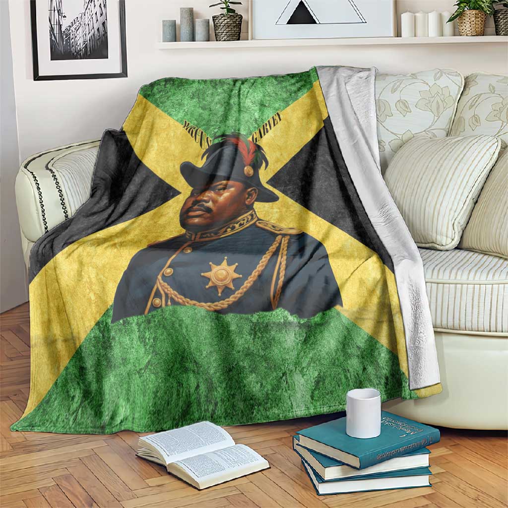 Marcus Garvey Blanket Jamaican Flag Theme African Fist Civil Rights ...