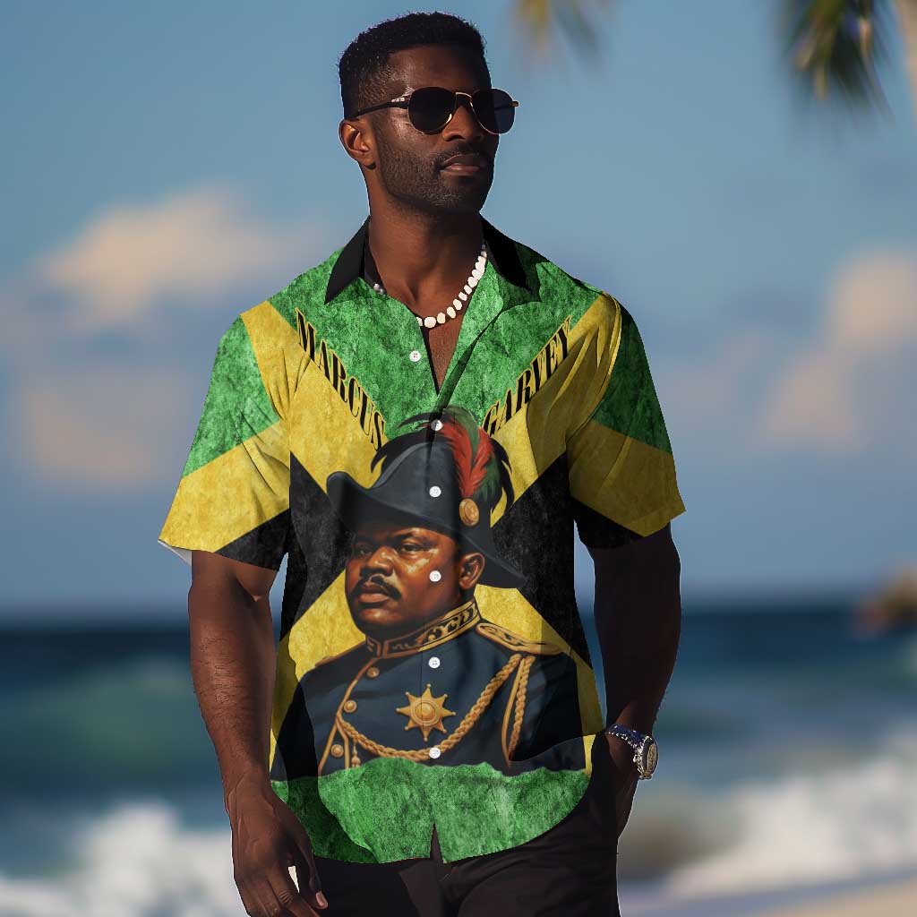 Marcus Garvey Hawaiian Shirt Jamaican Flag Theme African Fist Civil ...