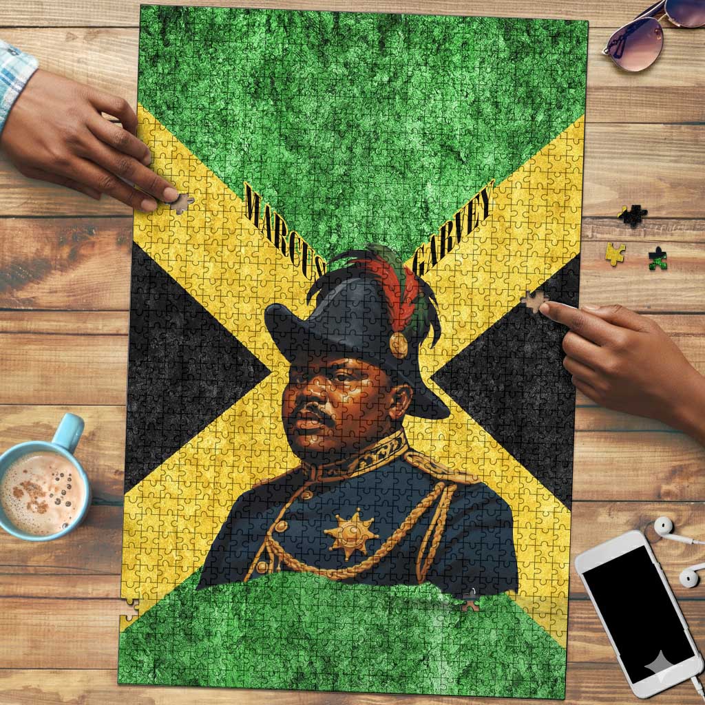 Marcus Garvey Puzzle Jamaican Flag Theme African Fist Civil Rights ...