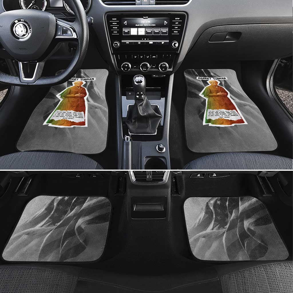 Harriet Tubman Car Mats American Flag Background Civil Rights Quote ...
