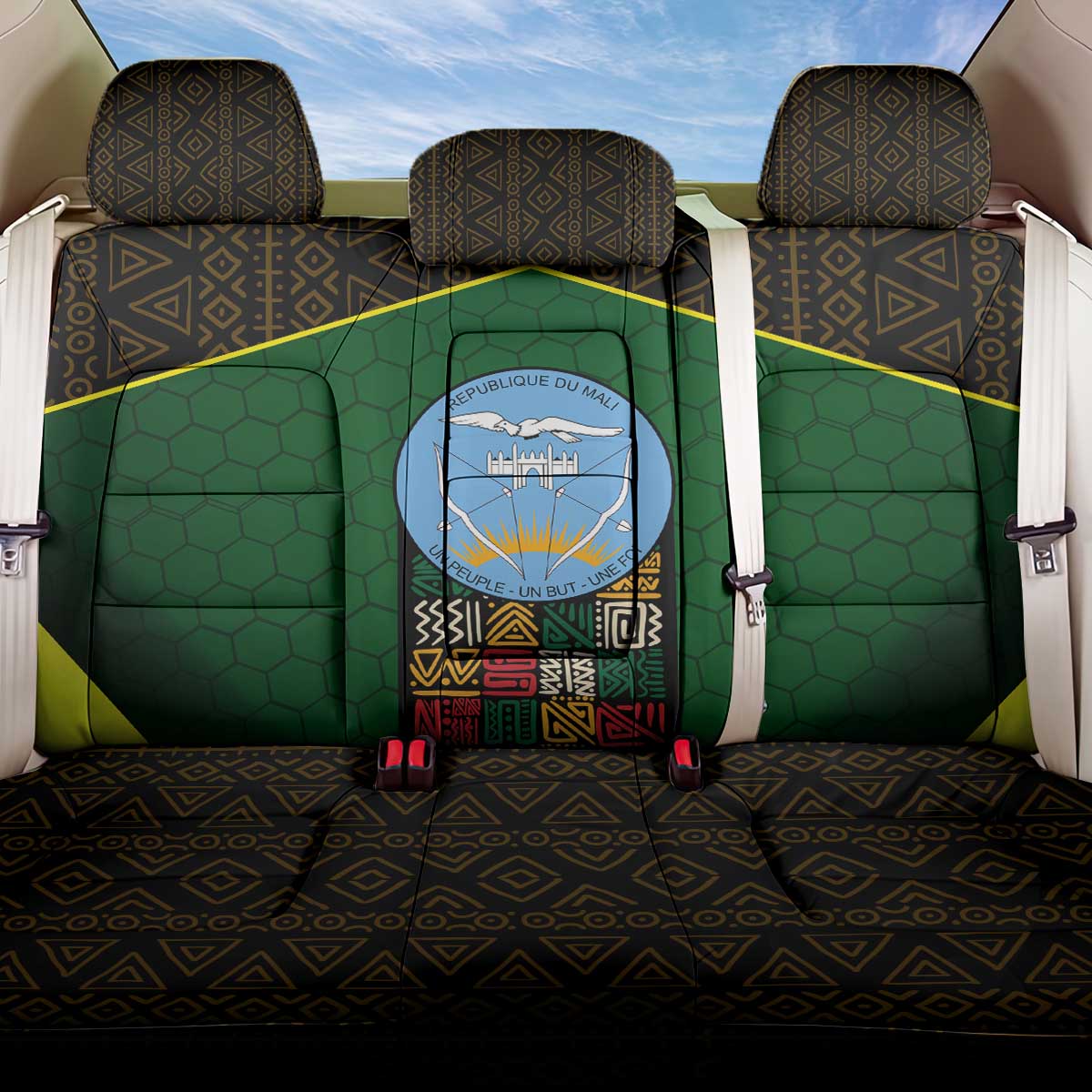 Mali Map Back Car Seat Cover Vulture in Gliding Flight - African ...