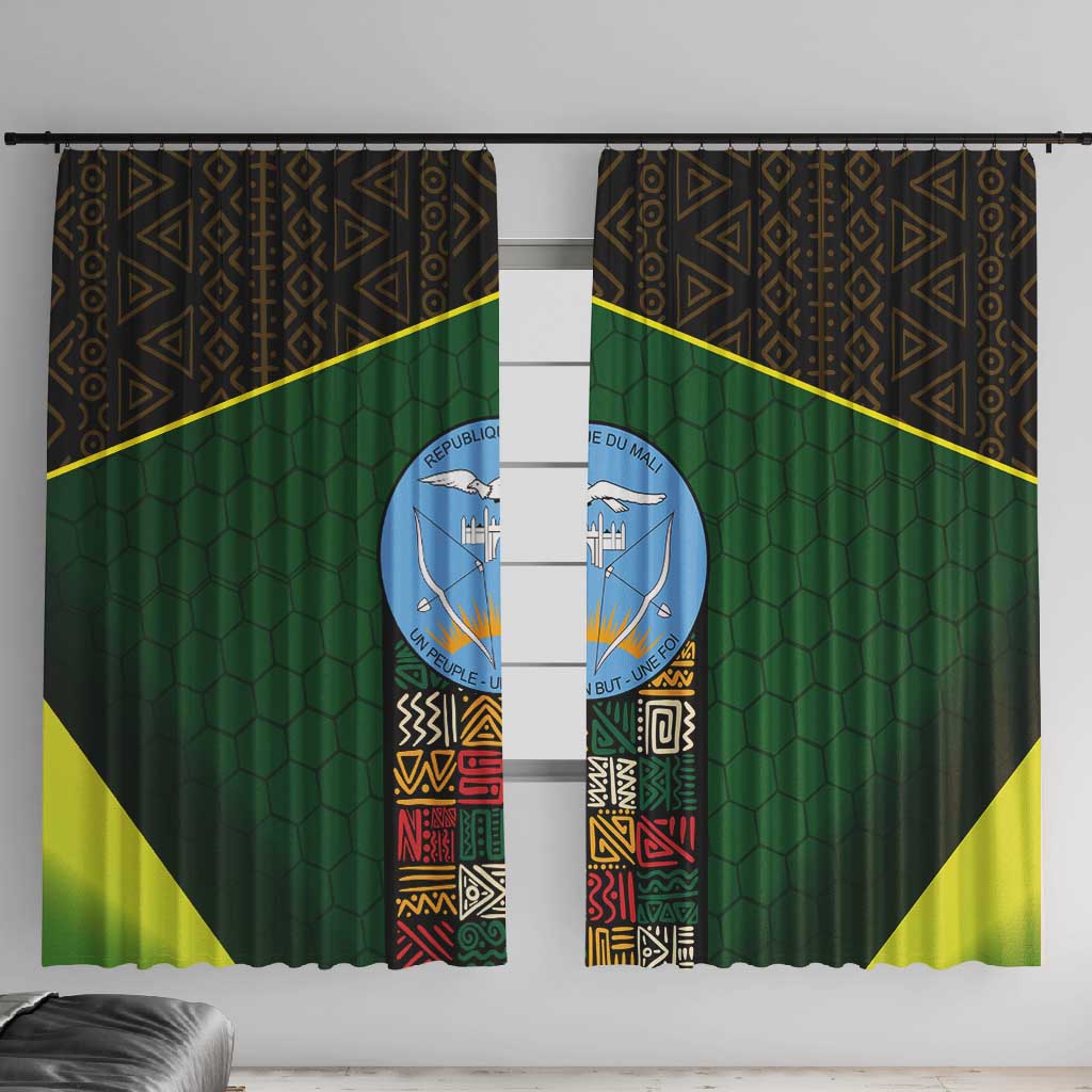 Mali Map Window Curtain Vulture in Gliding Flight - African Patterns ...