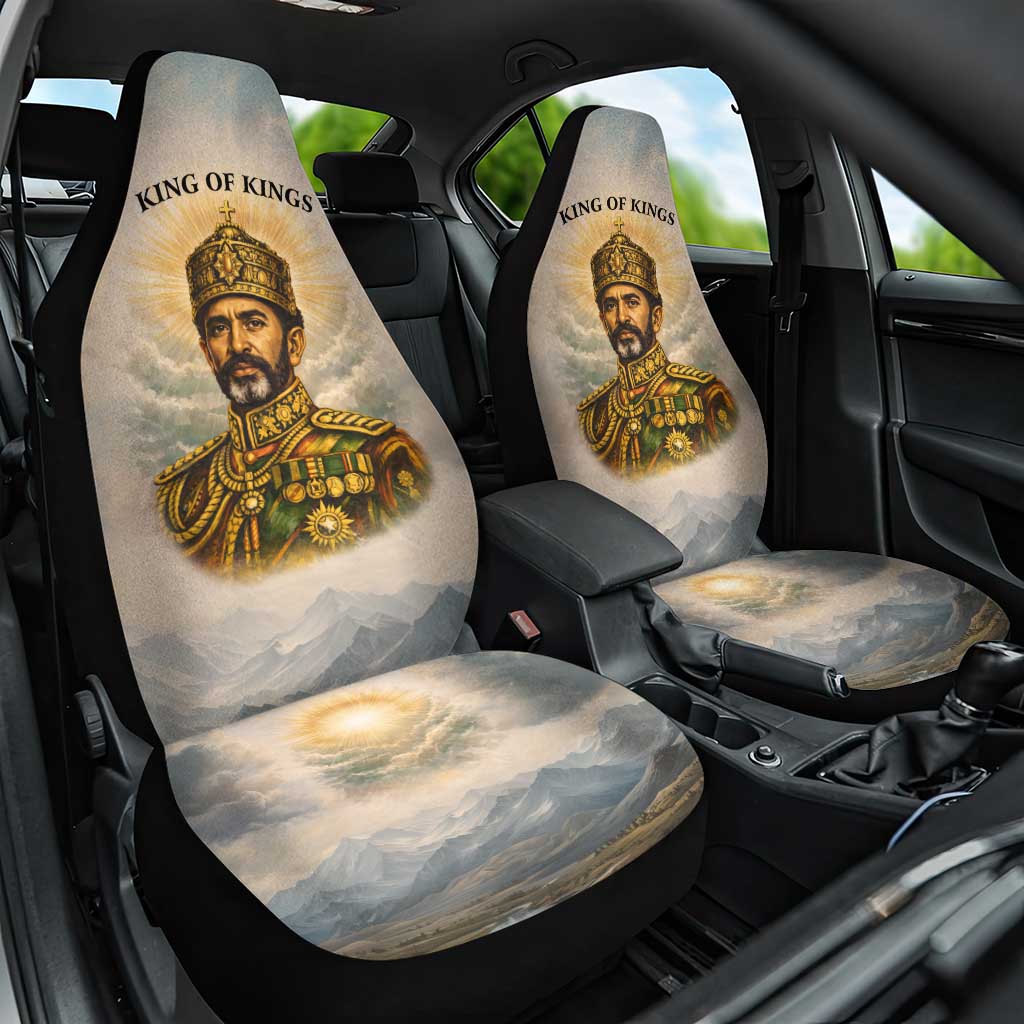 Haile Selassie I Ethiopia Car Seat Cover with King of Kings and ...