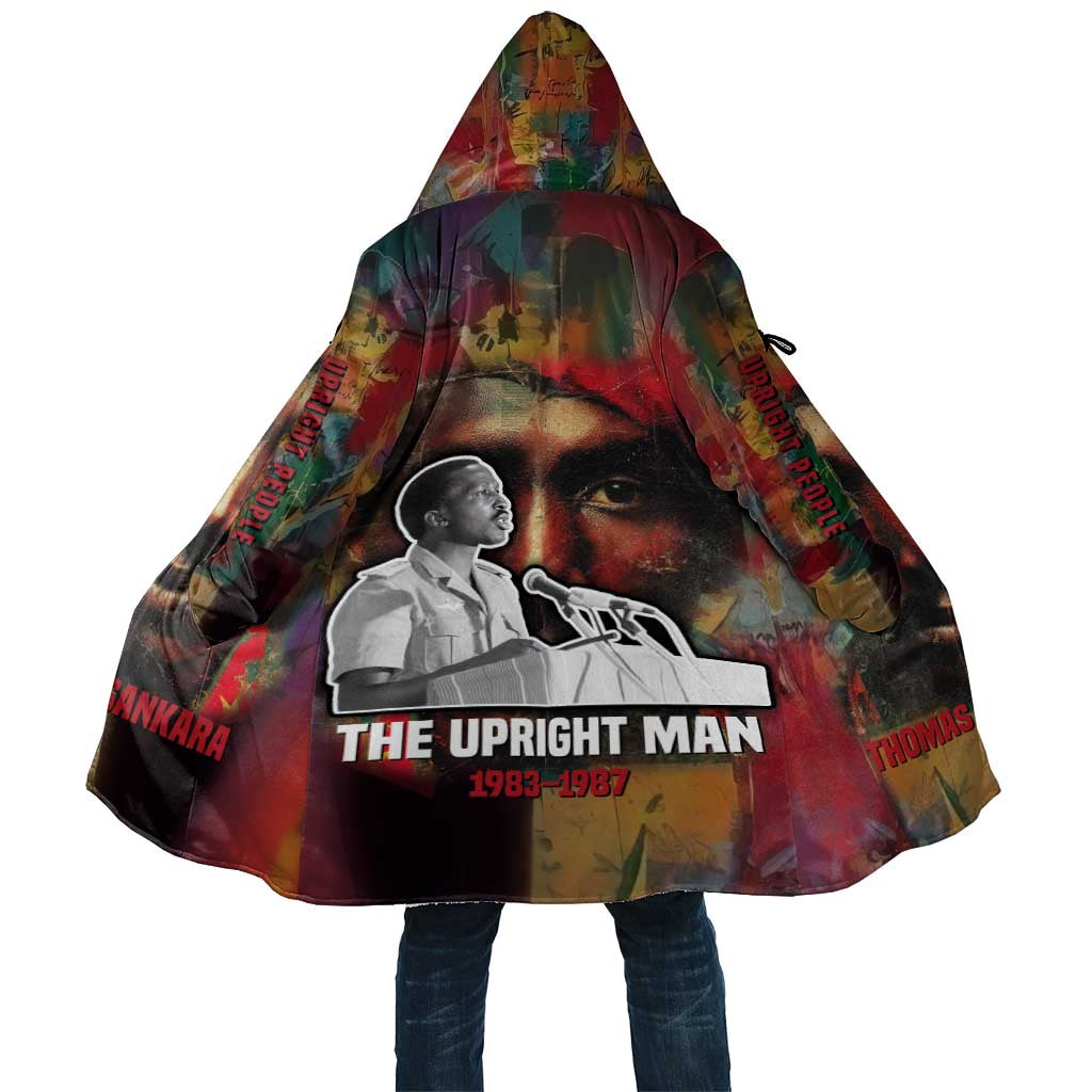Thomas Sankara Burkina Faso Cloak with Bold Portrait and The Upright ...