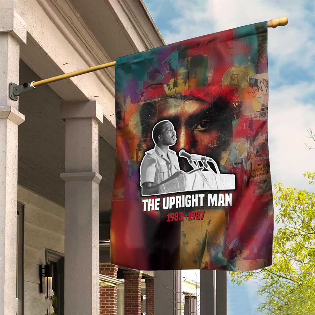 Thomas Sankara Burkina Faso Garden Flag with Bold Portrait and The ...
