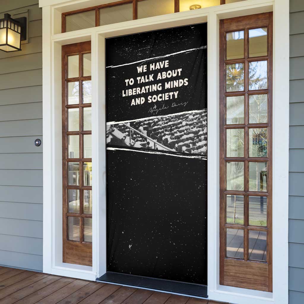 Angela Davis Door Cover Protest Design Liberating Minds and Society ...