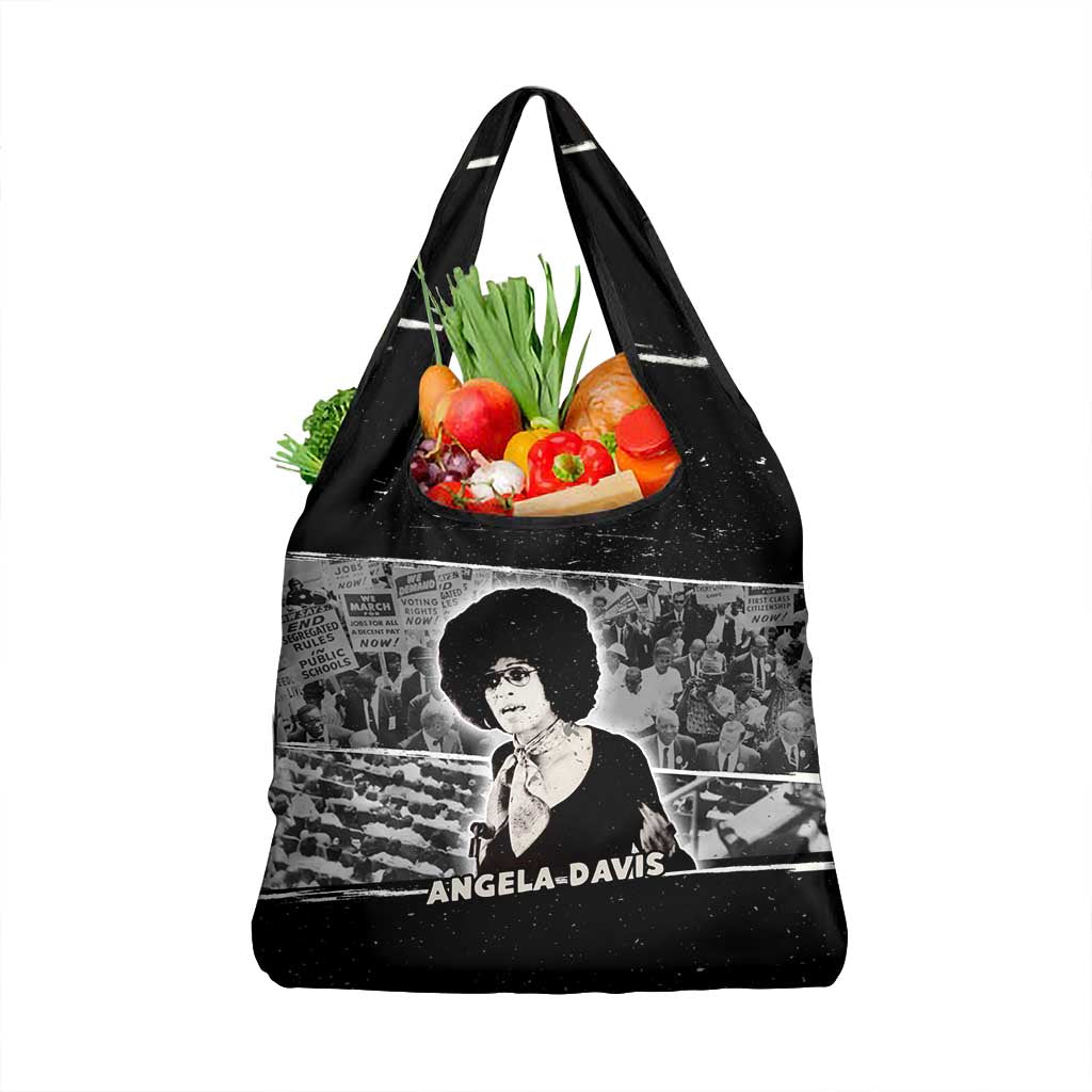 Angela Davis Grocery Bag Protest Design Liberating Minds and Society ...