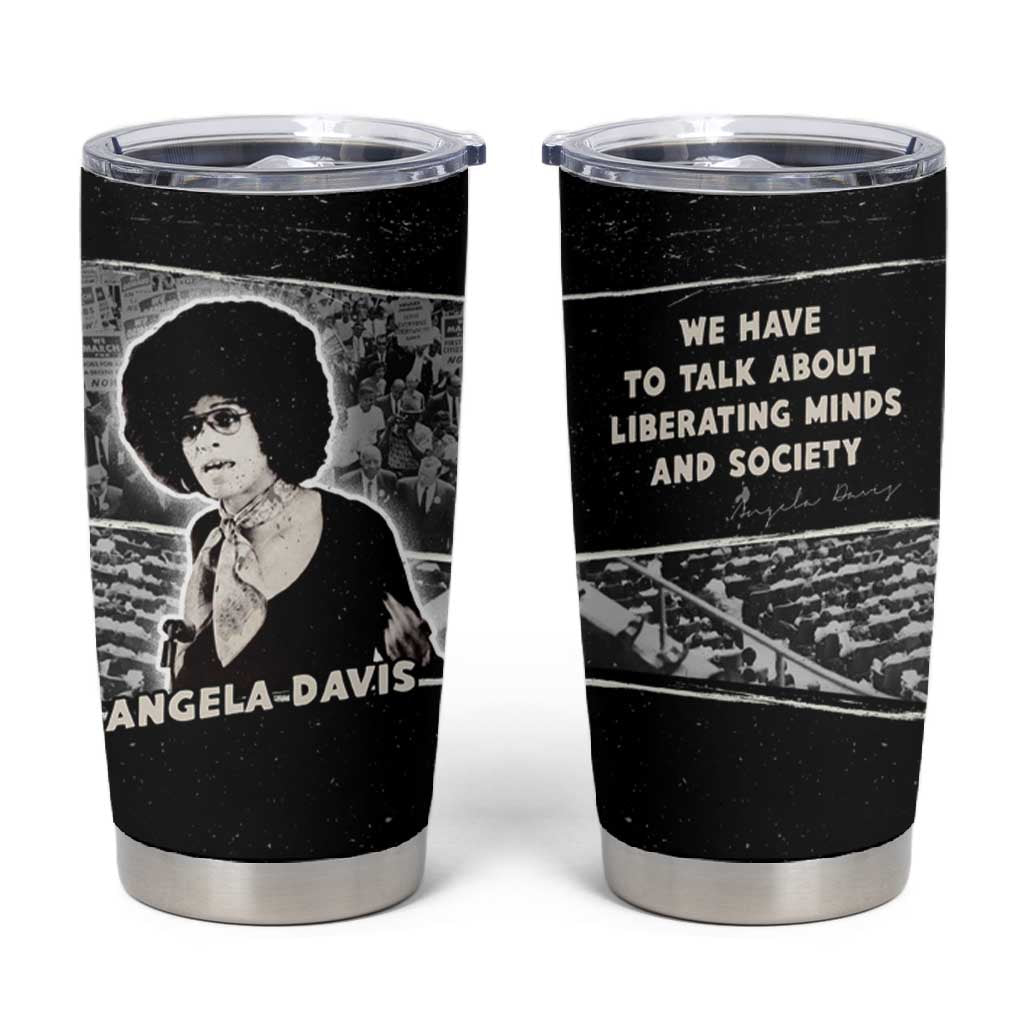 Angela Davis Tumbler Cup Protest Design Liberating Minds and Society ...