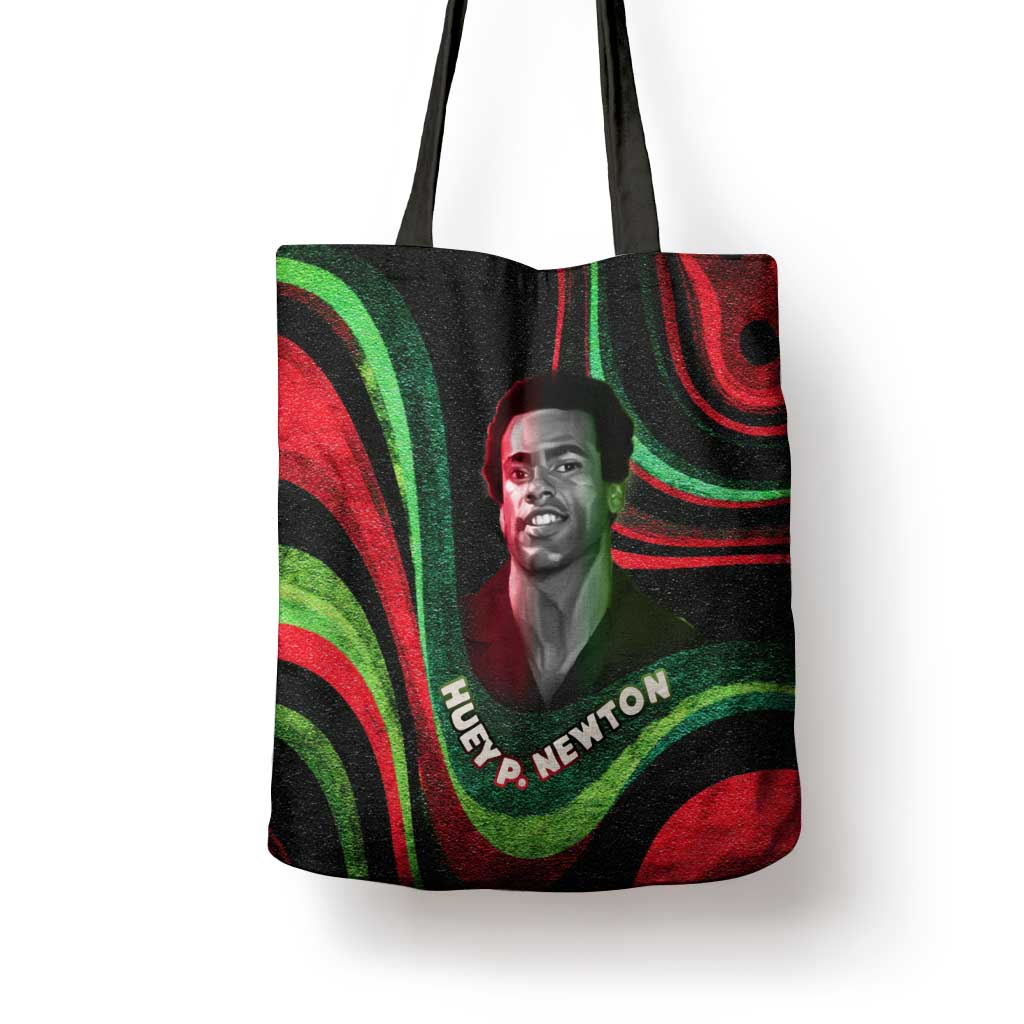 Huey P. Newton Tote Bag Swirl Design Black Panther Party Symbol ...