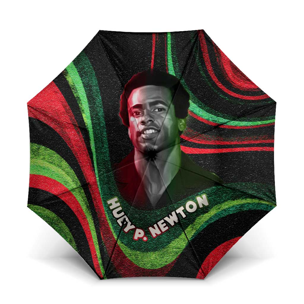 Huey P. Newton Umbrella Swirl Design Black Panther Party Symbol ...