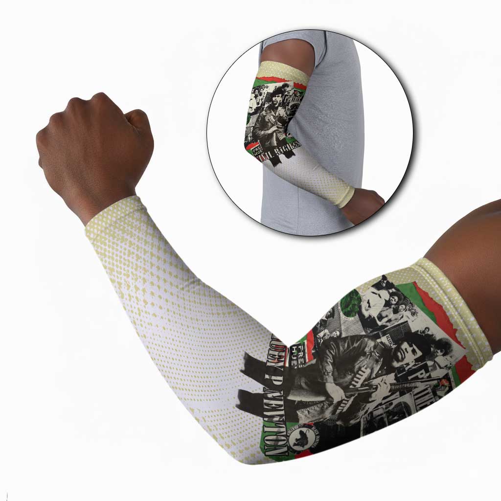 Huey P. Newton Arm Sleeves Black Panther Collage Design Civil Rights ...
