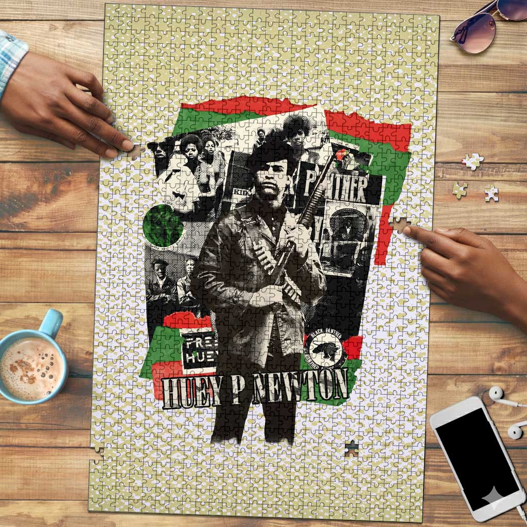Huey P. Newton Puzzle Black Panther Collage Design Civil Rights ...