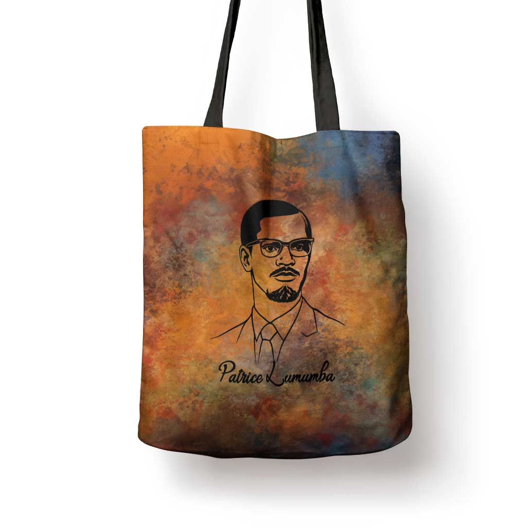 Patrice Lumumba Tote Bag with Line Art Portrait and Truth Cannot Be ...