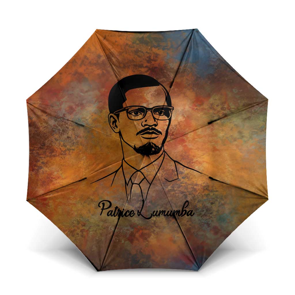 Patrice Lumumba Umbrella with Line Art Portrait and Truth Cannot Be ...