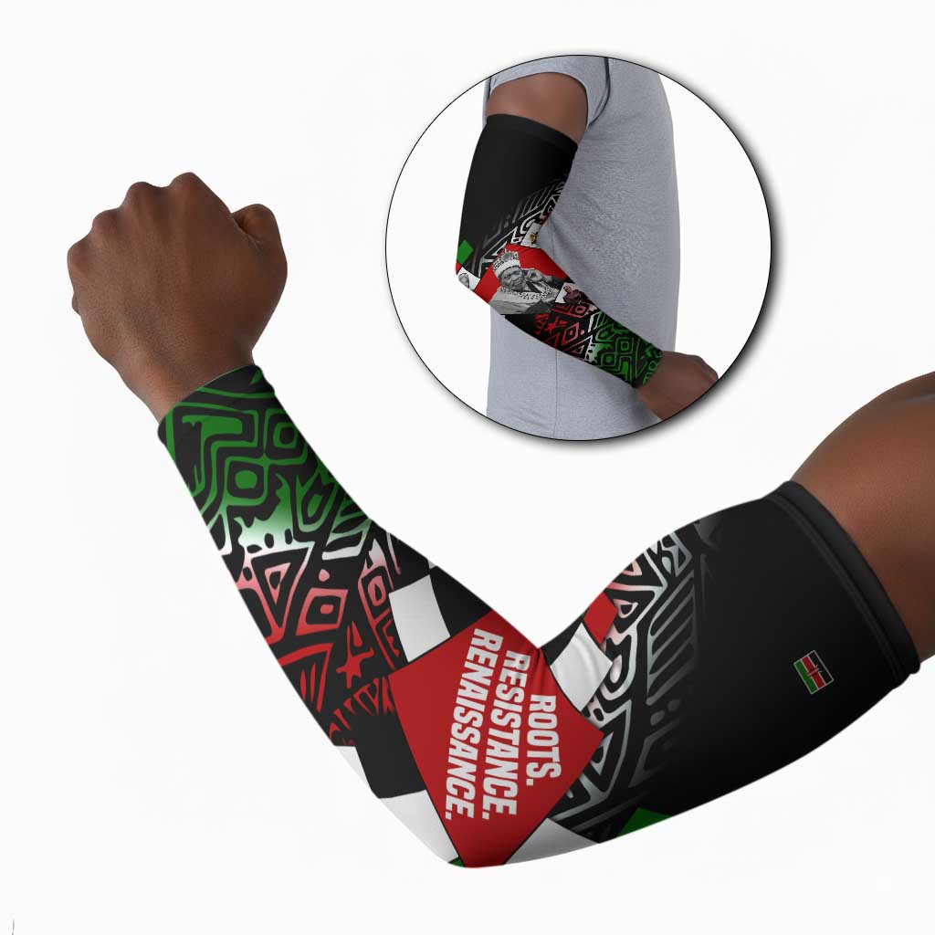 Jomo Kenyatta Arm Sleeves with Roots Resistance Renaissance and Kenyan ...