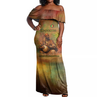 Sundiata Keita Off Shoulder Maxi Dress Griot Storytelling Scene, Epic ...