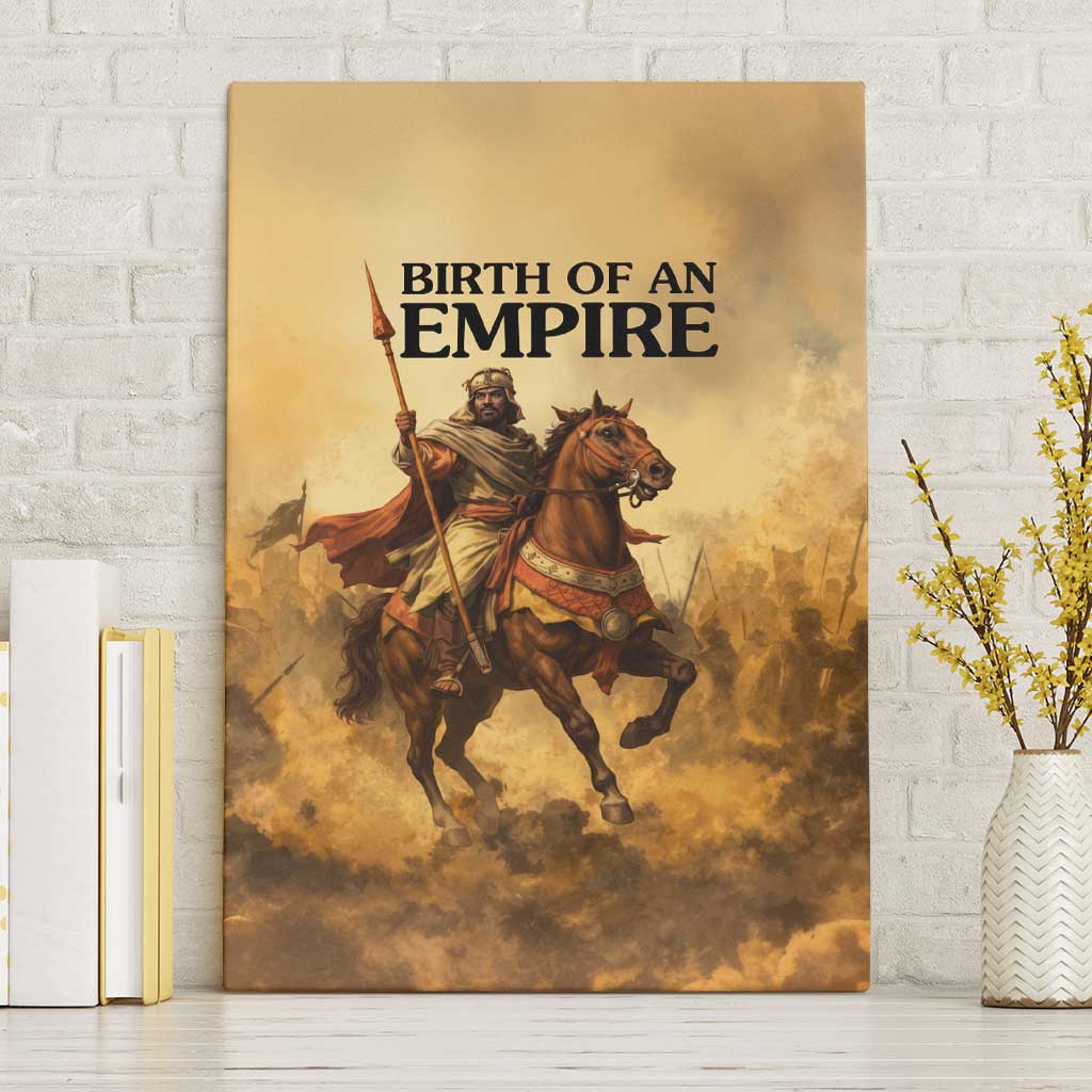 Sundiata Keita Canvas Wall Art with Kirina 1235 Battle Map, Horseback ...