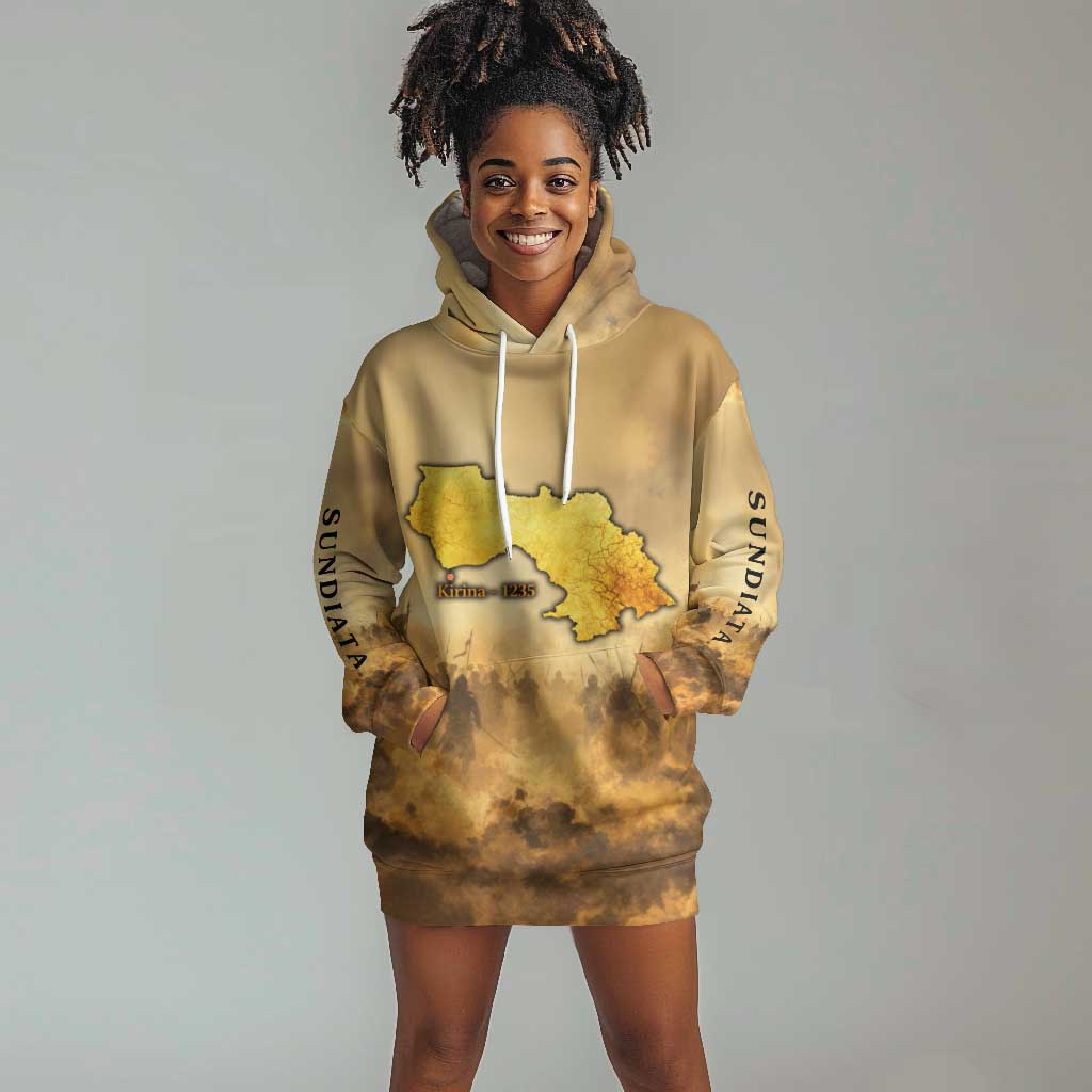 Sundiata Keita Hoodie Dress with Kirina 1235 Battle Map, Horseback ...
