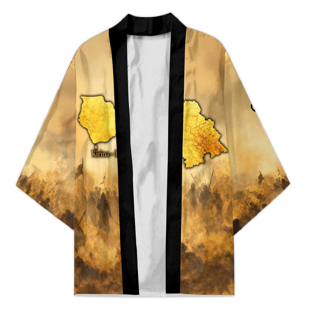 Sundiata Keita Kimono with Kirina 1235 Battle Map, Horseback Warrior ...